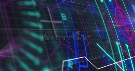 Animation Of Scopes Scanning Over Data Processing And World Map Stock
