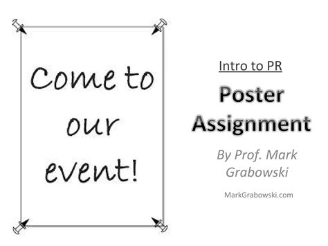 Poster Assignment Pr Ppt
