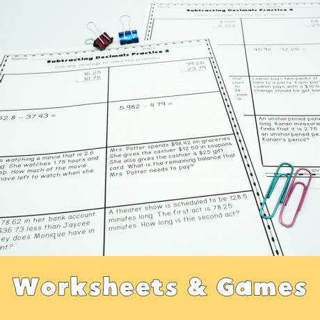 Adding And Subtracting Decimals Lesson Plans
