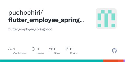 Github Puchochiriflutteremployeespringboot Flutteremployee