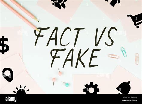 Sign Displaying Fact Vs Fake Business Approach Is It True Or Is False Doubt If Something Is