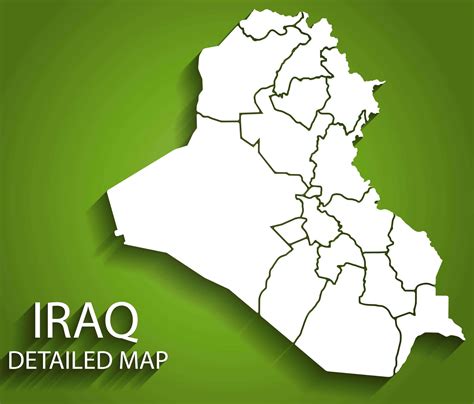 Iraq Regions Map Guide Of The World
