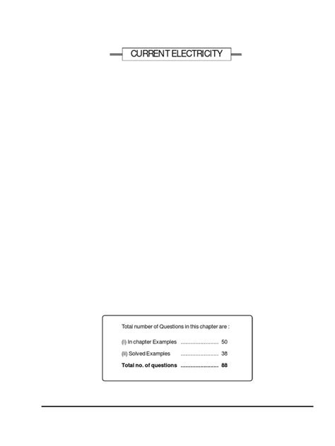 3 Current Electricity Theory And Solved Exam Module 4 Pdf Electrical Resistivity And