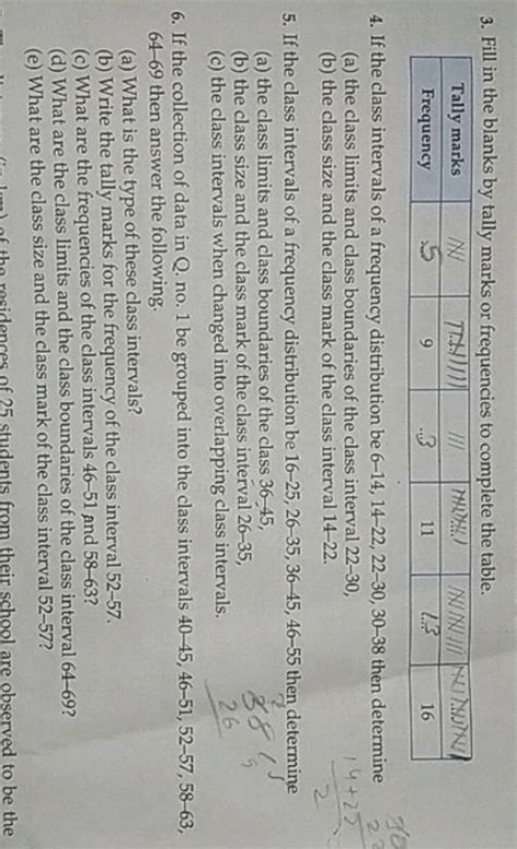 Frac 142 Frac 2 2 2 5 If The Class Intervals Of A Frequency Distr
