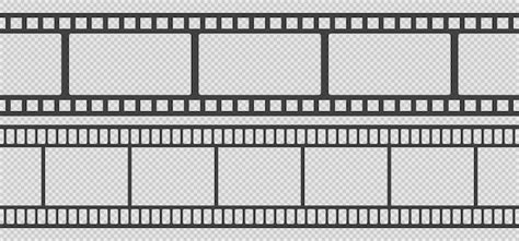 원활한 필름 스트립 세트 프리미엄 벡터