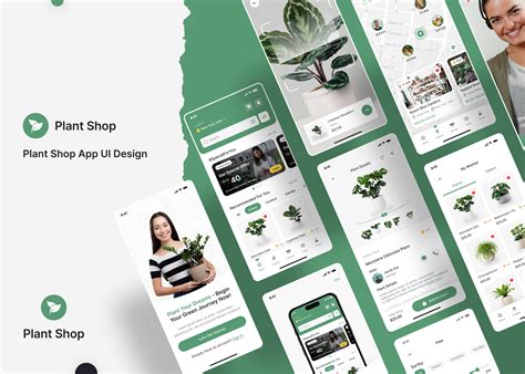 Plant Shop App Ui Design Online Plant Ordering App Ui Behance