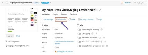How To Create A Wordpress Staging Environment