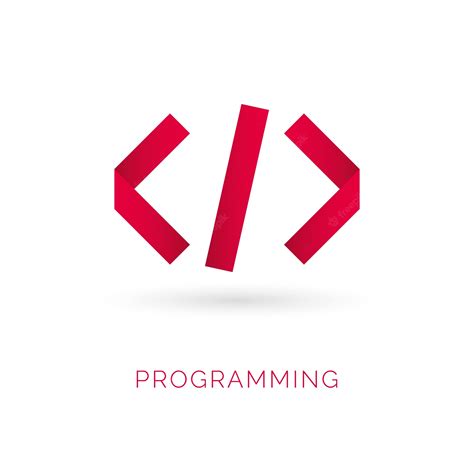 Premium Vector Programming Code Icon