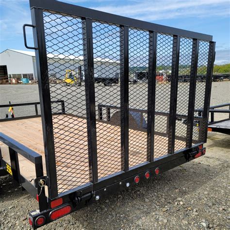 Big Tex Sa X Spring Assist Ramp Gate Utility Trailer