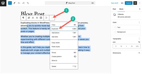How To Duplicate Blocks In Wordpress