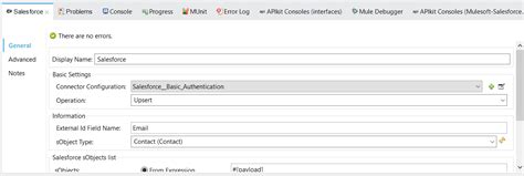 mulesoft salesforce upsert