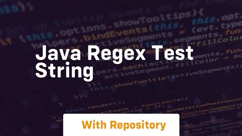 Java Regex Test String Youtube