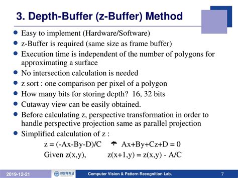 Ppt Efficient Visible Surface Detection Methods In Computer Graphics
