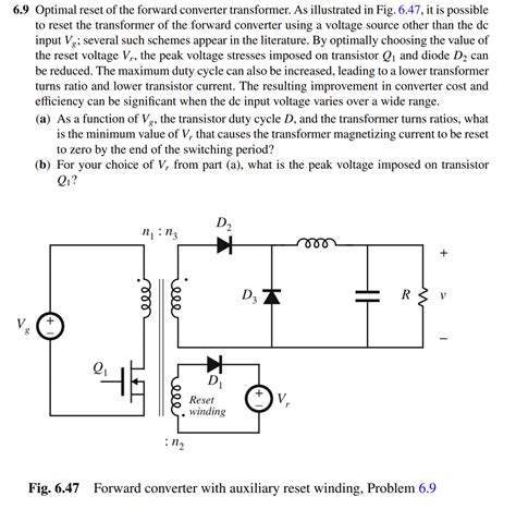 Solved 69 ﻿optimal Reset Of The Forward Converter