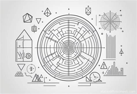 Cryptography Mathematics Illustration Stable Diffusion Online