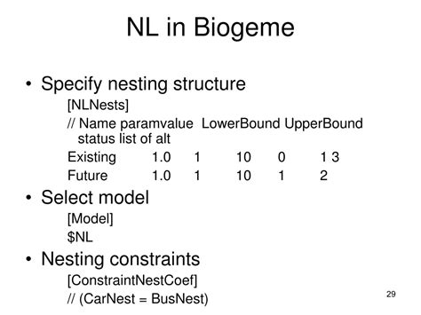 Ppt Nested Logit Models For Transportation Choice Analysis Powerpoint Presentation Id 9538867