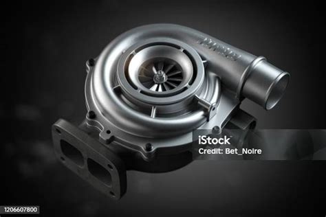 검은 색 배경에 자동차 터보 차저 자동 부품 터보 엔진 기술 개념 터보과급기에 대한 스톡 사진 및 기타 이미지 터보과급기
