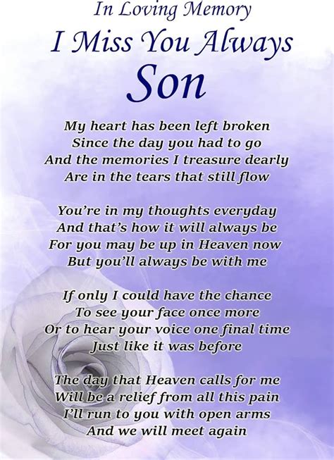 30 Lovely Funeral Poems For Son Poems Ideas