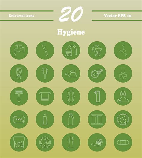 위생 벡터의 라인 아이콘을 설정 Eps Ai Uidownload