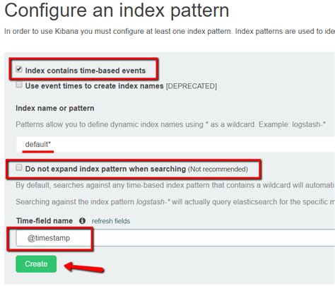 Creating An Index Pattern To Connect To Elasticsearch