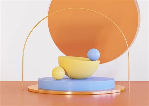 기하학적 인 도형 배경의 3d 렌더링 무료 사진