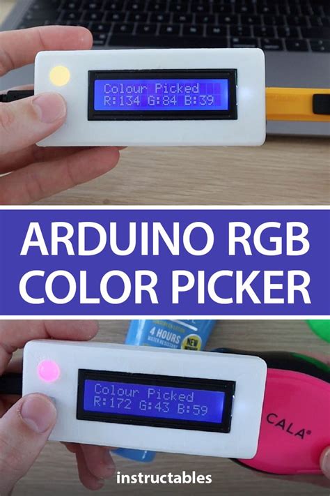 Arduino Rgb Color Picker Pick Colors From Real Life Objects Rgb Color Picker Arduino Color