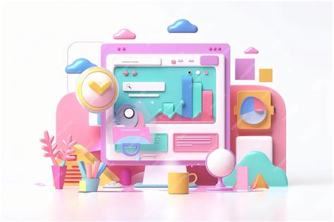 Premium Photo 3d Illustration Of Photo Editing Software Screen And Uiux Design Concept Webpage