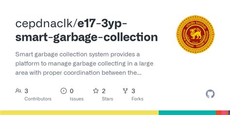 GitHub Cepdnaclk E Yp Smart Garbage Collection Smart Garbage Collection System Provides A