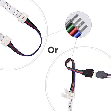 Led Light Connector Kit 10mm Rgb Led Connector Om Vicedeal