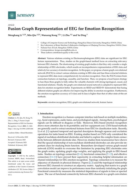 PDF Fusion Graph Representation Of EEG For Emotion Recognition