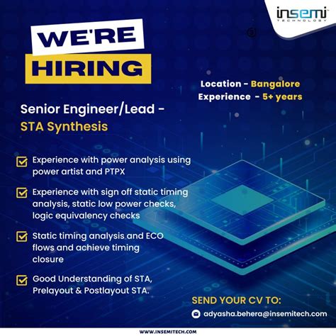 Adyasha Behera On Linkedin Sta Vlsidesign Vlsijobs Bangalorejobs