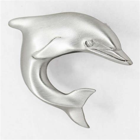 Dolphin Cabinet Knob Curved Large Right Facing Costello Coastal