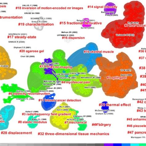 Cluster Visualization Of The Reference Co Citation Network With Download Scientific Diagram