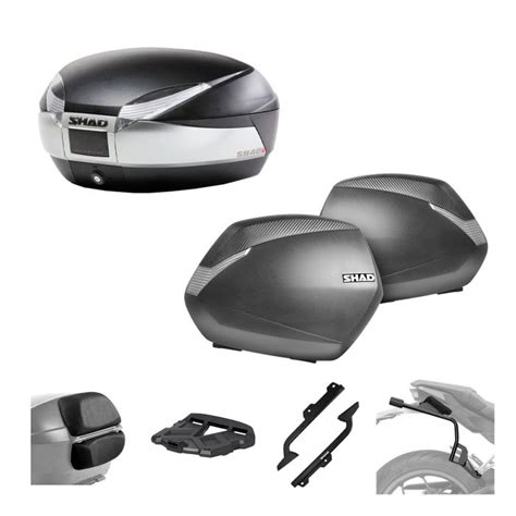 Shad Kit Sh48t Top Case And Sh36 Cases 3p For Honda Vfr 800 Vtec