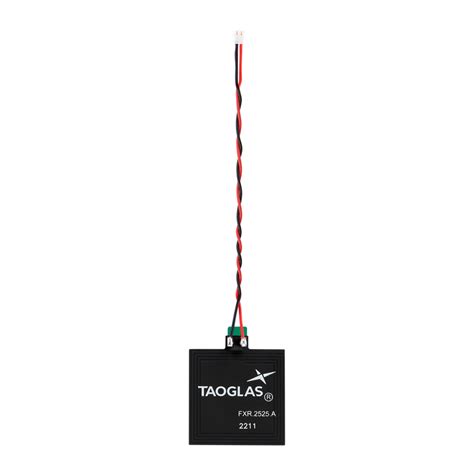 Nfc Flex Antenna 25 25 0 355 Mm With 75mm Twisted Pair 28awg Cable And Ach F Connector Taoglas