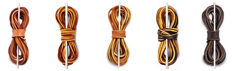 Teeliy Leather Shoelace Boot Lace Boat Shoe Lacing Kit 72