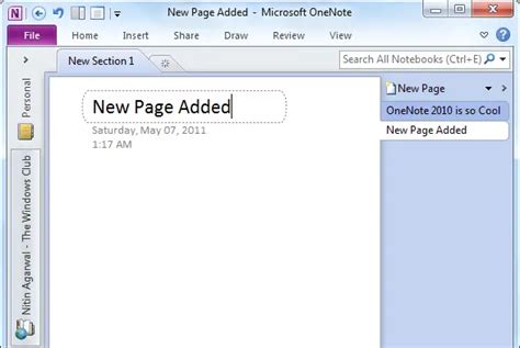 How To Create A New Notebook And Add Pages In OneNote