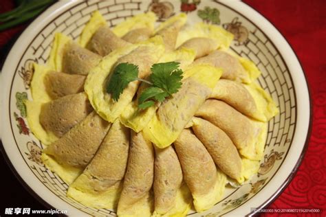 手工蛋饺美食图片摄影图 传统美食 餐饮美食 摄影图库 昵图网