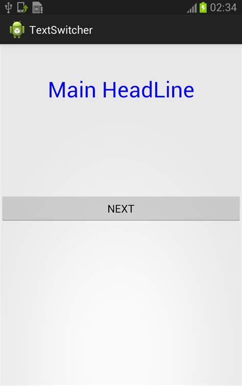android tutorials for beginners android textswitcher example
