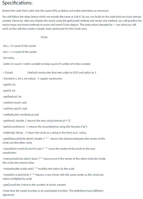 Solved Specifications Extend The Code From Lab4 Use The