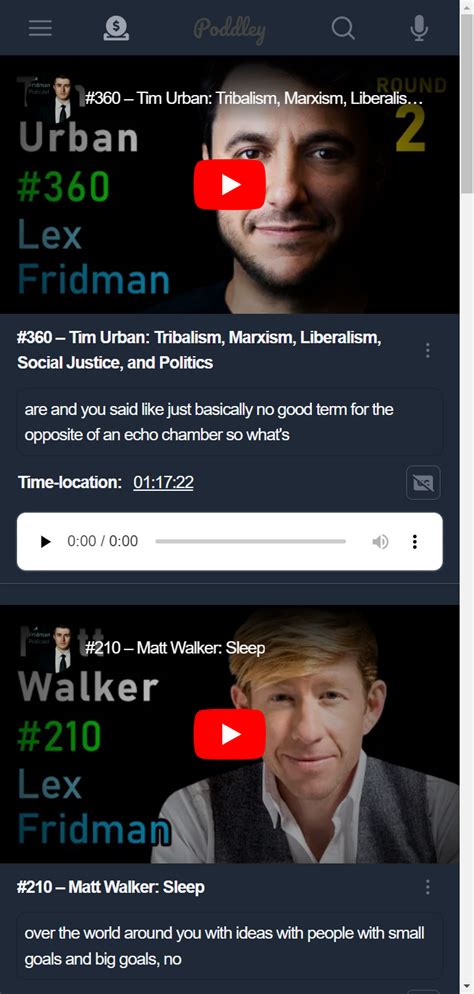 github luvnft podsearch search engine for podcast transcriptions with accompanying youtube