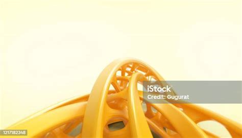 기술 디지털 구조 메쉬 기하학적 및 과학노란색 배경의 추상 건축 배경 미래지향적인 디자인 컨셉 3d 렌더링 0명에 대한 스톡