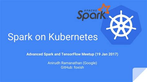 Spark On Kubernetes Advanced Spark And Tensorflow Meetup Jan 19 2017 Anirudh Ramanthan