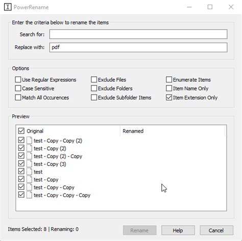 Powerrename Empty Extension Renaming · Issue 3325 · Microsoftpowertoys · Github
