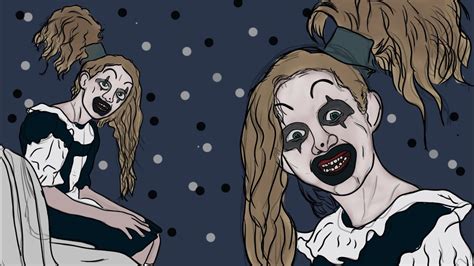 Drawing The Little Pale Girl From Terrifier 2 Youtube