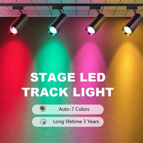 Led Rgb 트랙 라이트 세트 디스코 조명 레일 파티 트랙 램프 Dj 천장 스포트라이트 가정용 Ktv 클럽용 무대 조명 220v Aliexpress