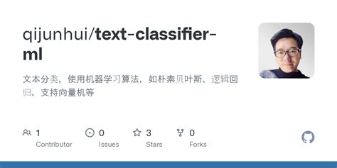 Github Qijunhuitext Classifier Ml 文本分类，使用机器学习算法，如朴素贝叶斯、逻辑回归、支持向量机等