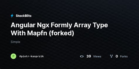 Angular Ngx Formly Array Type With Mapfn Forked Stackblitz Angular Ngx Formly Array Type With Mapfn Forked Stackblitz