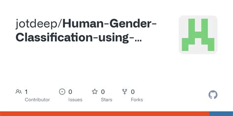 Github Jotdeephuman Gender Classification Using Machine Learning