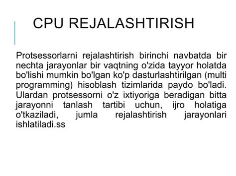 Process Scheduling Ppt